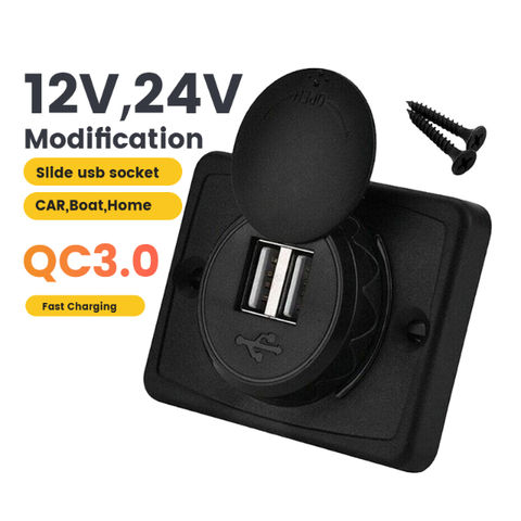 Buy Wholesale China Hot Sale 12v 24v Usb Car Charger With Locking ...