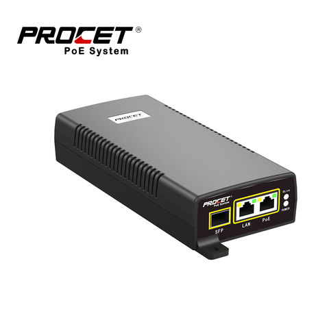 Buy Wholesale China 60w Sfp Fiber Poe Injector Procet Poe Adapter ...