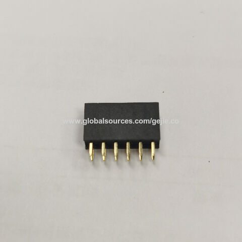 Buy Wholesale China 2.54mm Female Header Applied In Computer Pa9t Gold ...