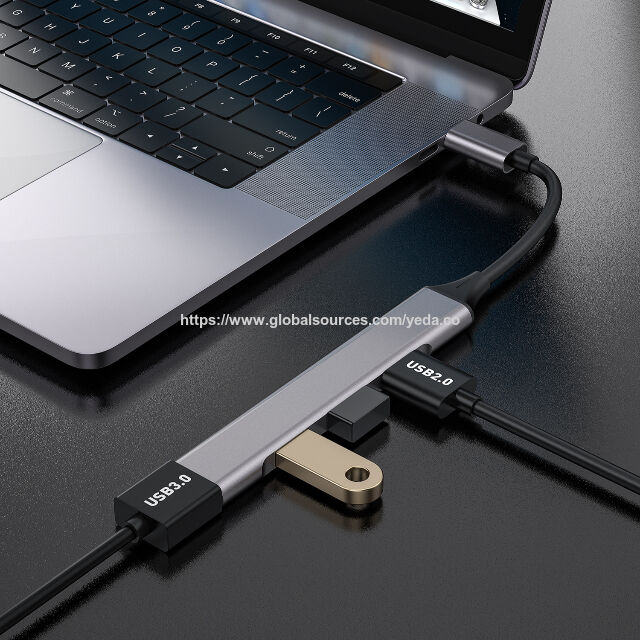 Buy Wholesale China Compact Aluminum Alloy Hub Adapter 4 Ports Hub Usb ...