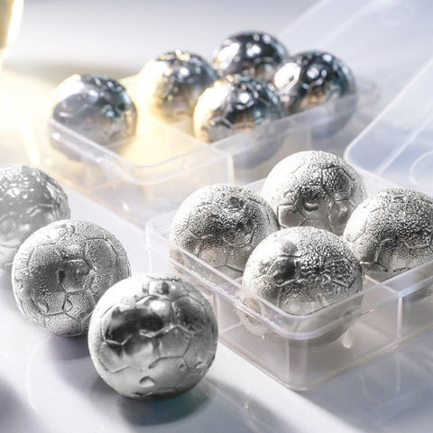 Buy Wholesale China Bar Reusable Stainless Steel Ice Cube Football Ice ...
