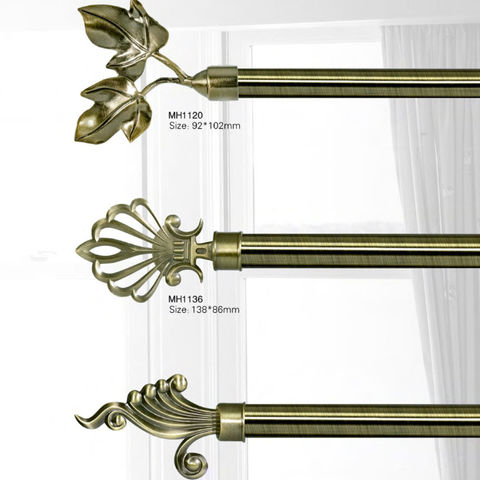 Curtain Rod Set Extendable Curtain Rod Pole Set Curtain Rod On ...