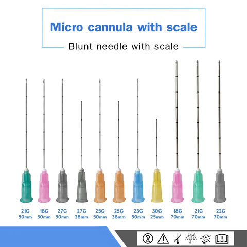 Buy Wholesale China Micro Cannula Injection Meso Nano Needle 18g 21g ...