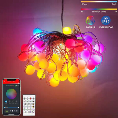 Buy Wholesale China Led Color Changing Globe String Lights App Control ...