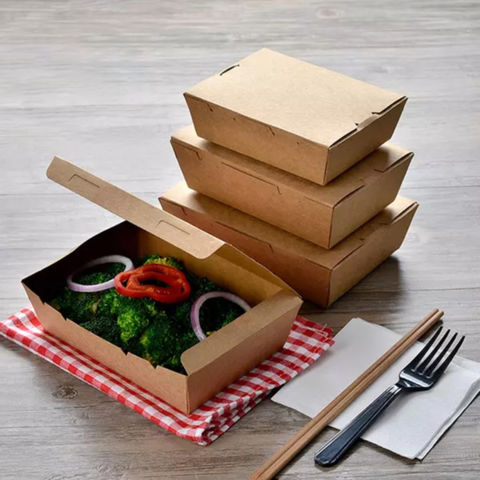 Fast Food Packaging Kraft Fast Food Packaging Disposable Fast Food ...