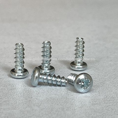 4#-20x5/16 Pan Head Pozidriv Recess Twin Lead Trilobe Screw Silver Zinc ...