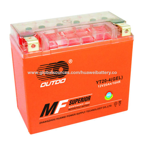 Buy Wholesale China Outdo 12v20ah Maintenance Free Motorcycle Lead Acid ...