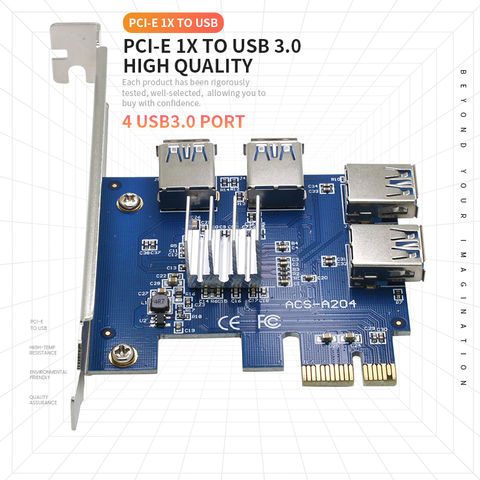 Achetez en gros Pcie 1 à 4 Pci Express Multiplicateur Riser Carte D'extension Pci Express 1 à 4 ...