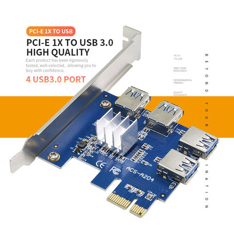 Achetez en gros Carte Graphique Pci-e Usb3.0 Pci-e 1x à 4 Port Usb 3.0 ...