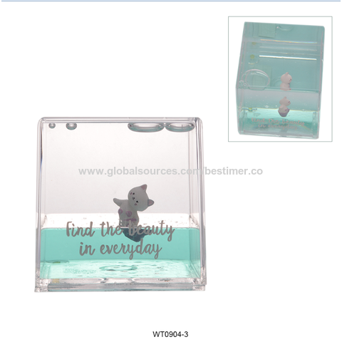 Buy Wholesale China Plastic Craft Custom Floaters Cubic Acrylic Liquid ...