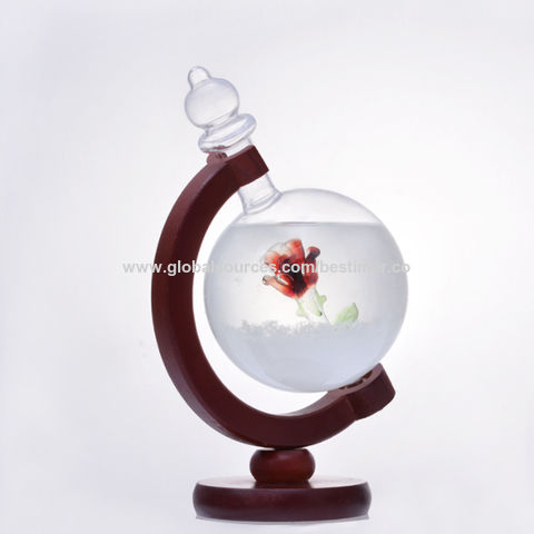 Buy Wholesale China Glass Barometer Forecaster Globe Style Crystal ...