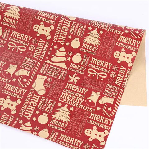 Buy Wholesale China Hot Sales Thickened Kraft Packaging Paper Christmas ...