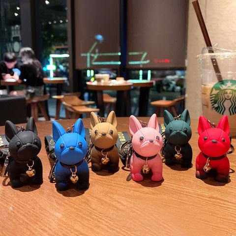 Buy Wholesale China Cartoon Resin Dog Key Chain Bulldog Car Key Chain ...