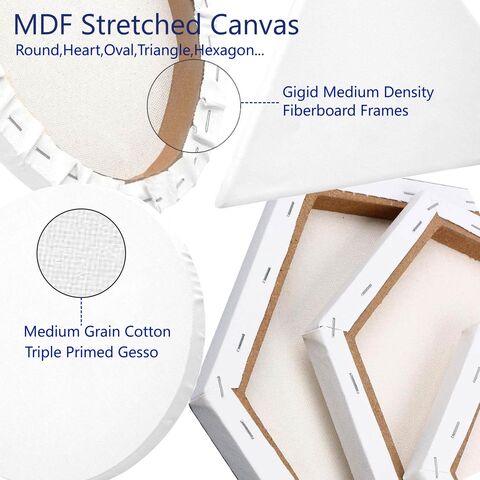 Buy Wholesale China Mdf Stretched Canvas For Oil Painting, Round ...