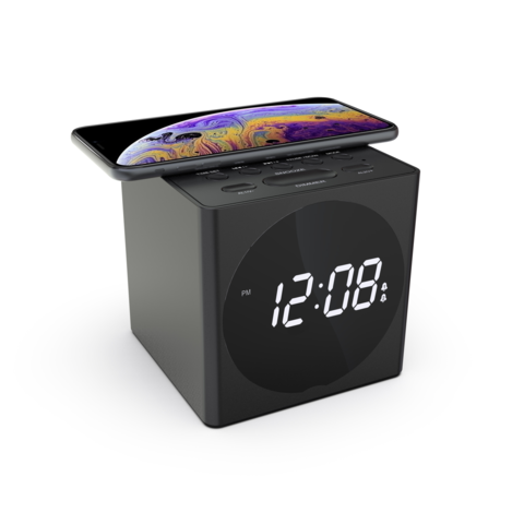 Clock Radios Wireless Charging Radio With Bluetooth Aux-in And Usb Port ...