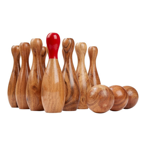 Buy Wholesale India Wooden Skittles And Ball Set Good Quality Wood With ...