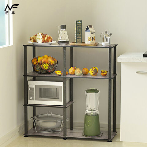 Buy Wholesale China Simple Kitchen Shelf Floor Microwave Shelf Kitchen ...