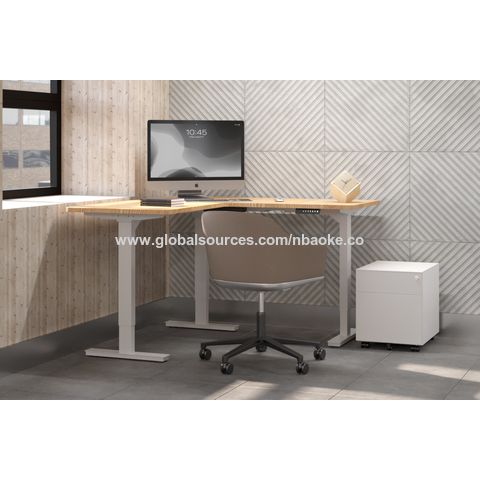 Buy Wholesale China Ergonomic Electric Standing L Shaped Desk Frame ...