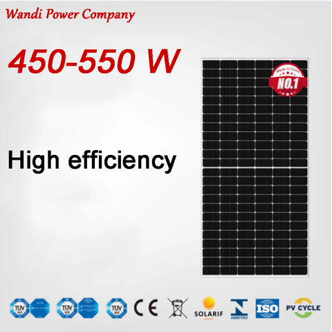 Buy Wholesale China Solar Panel 450~550w Standard High Efficiency ...