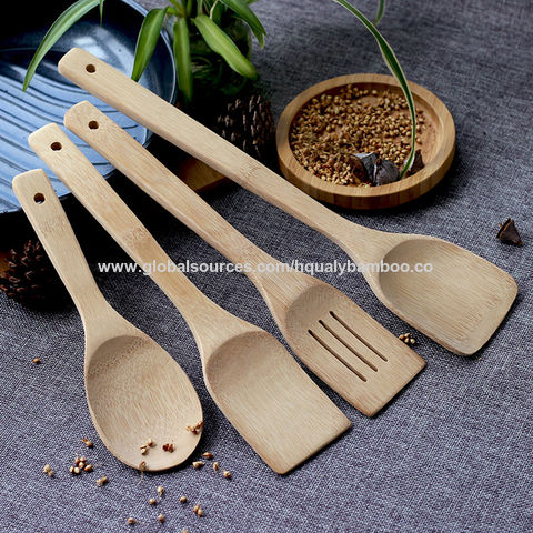 Buy Wholesale China Bamboo Utensils Set Kitchen Basics Spatula Forked ...