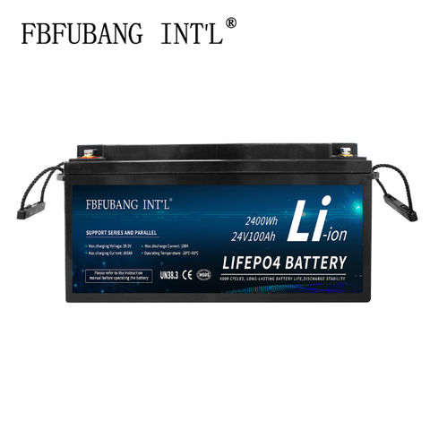 Buy Wholesale China 24v Lithium Battery Pack 100ah Lifepo4 Battery ...