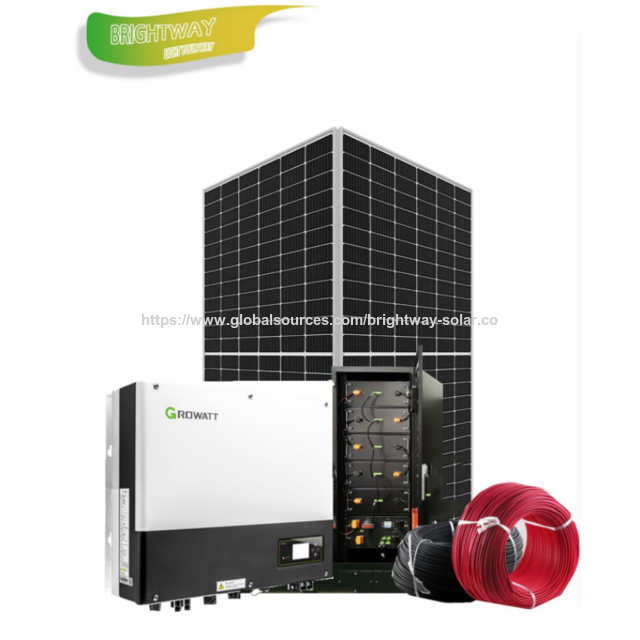 Buy Wholesale China 8kw Solar Panel System Growatt Inverter 8kw 12000w Hybrid Off Grid Solar ...