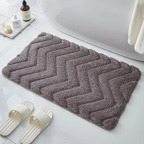 Buy Wholesale China Door Mat Coral Velvet Embossed Super Water ...