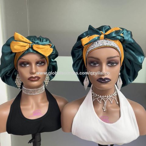 Buy Wholesale China Custom Glitter Bling Diamond Bonnets Wide Edge ...