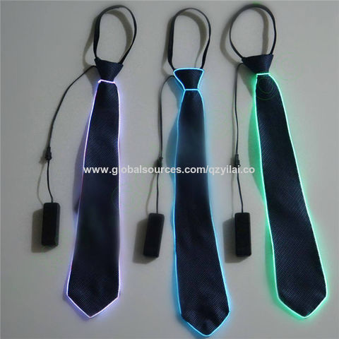 Buy Wholesale China Amazon Hoesales Light Up Striped Glowing El Tie ...