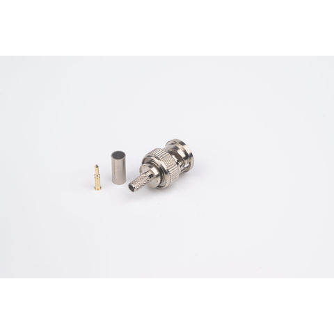 Buy Wholesale China Bnc Male Connector 50 Ohm Crimp Nickel Plated For ...