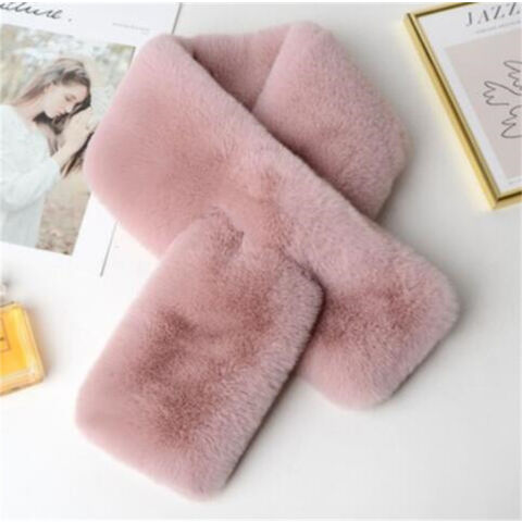 Buy Wholesale China Winter Imitation Rex Rabbit Hair Scarf Double-sided ...
