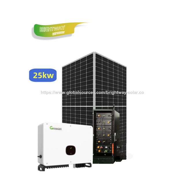 Bulk Buy China Wholesale Growatt 25kw 37500w On Grid Solar System Solar ...