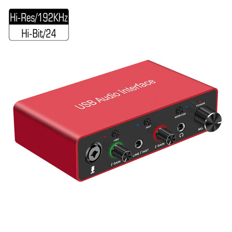 Buy Wholesale China Usb Audio Interface Solo +48v Phantom Power 24bit ...