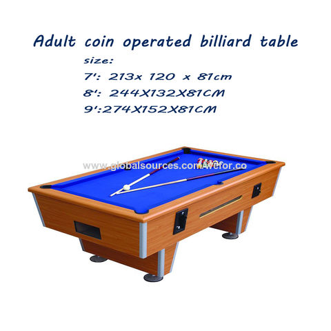 Buy Wholesale China Billiard Table Snooker Adult Coin Operated Billiard ...