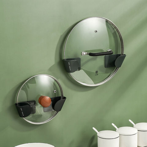 Buy Wholesale China Adjustable Pot Lid Rack Wall Mounted Punch-free ...