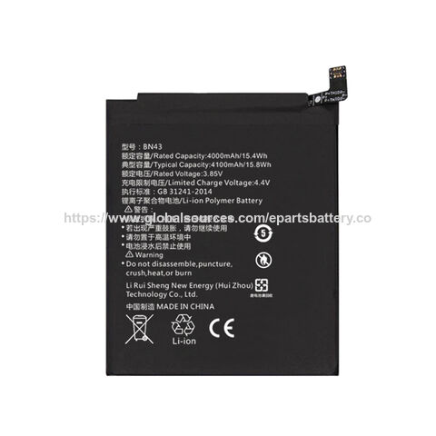 Buy Wholesale China High Quality Batteries For Mi Note 4x Bn43 4100mah ...
