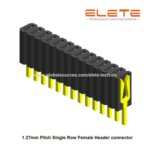 1.27mm Pitch Single Row Female Header Connector - Expore China ...