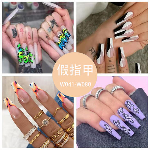 Buy Wholesale China 24pcs Set Private Label Customized Press On Nails ...