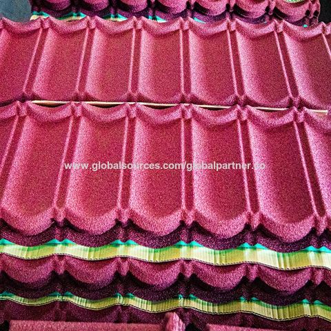 Colorful Stone Coated Roof Tiles Stone Granules Aluminium Zinc Roofing Sheet - China Wholesale ...