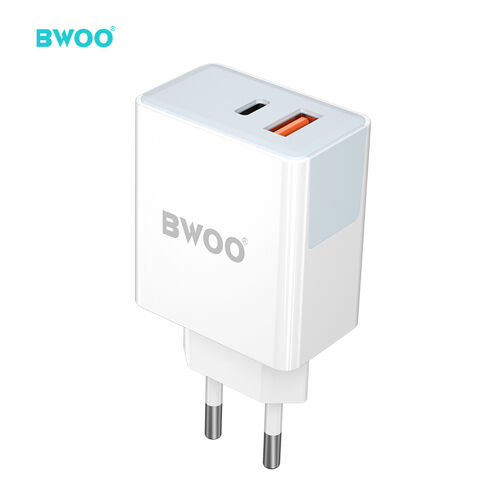 Buy Wholesale China Bwoo 38w Wall Charger Pc Material Eu/uk/us Plug Qc ...
