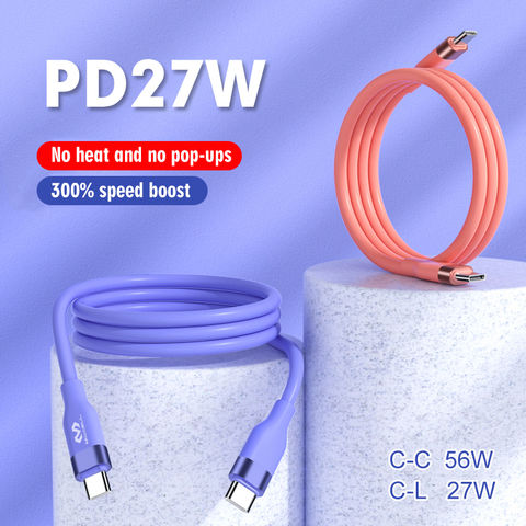 Buy Wholesale China 27w Pd Data Cable Usb-c To Usb C Pd Cable Metal ...
