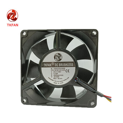 Buy Wholesale China Da9225hh12b 92x92x25mm Dc Brushless Fan 12v 24v 48v 4000rpm 77.3cfm 10 ...