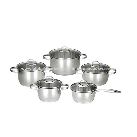 Buy Wholesale China Elegant Stainless Steel Cookware Set With 3ply ...