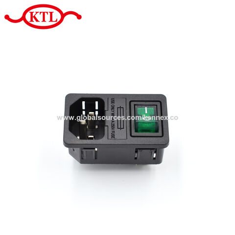 Buy Wholesale China 10a 250v Ac Power Socket 3 Pins & Ac Power Socket ...