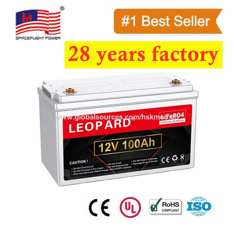 Buy Wholesale China Factory Deep Cycle Lifepo4 12v 24v 100ah 200ah 300ah 400ah 500ah Boat/car ...