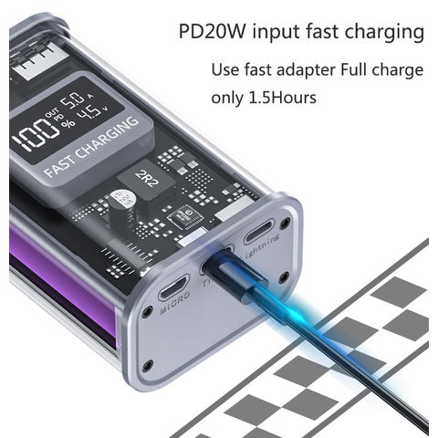 Buy Wholesale China Pd20w Fast Charging 10000mah Power Bank Charger Led ...
