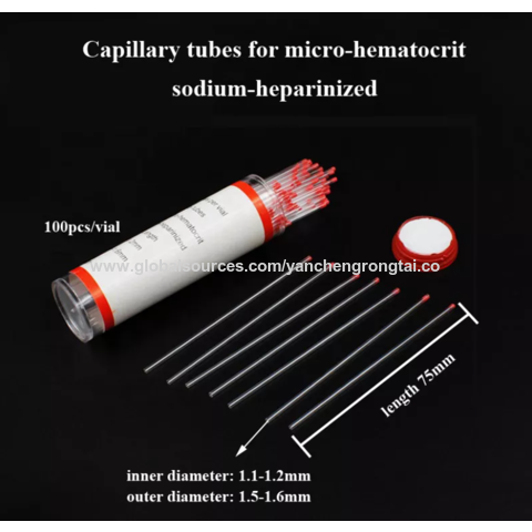 Buy Wholesale China Disposable Blood Collection Vial Red Heparinized ...