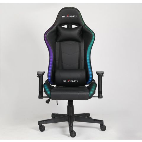 Buy Wholesale China Sit-dsports Black Leather Silla Gamer Rgb Led ...