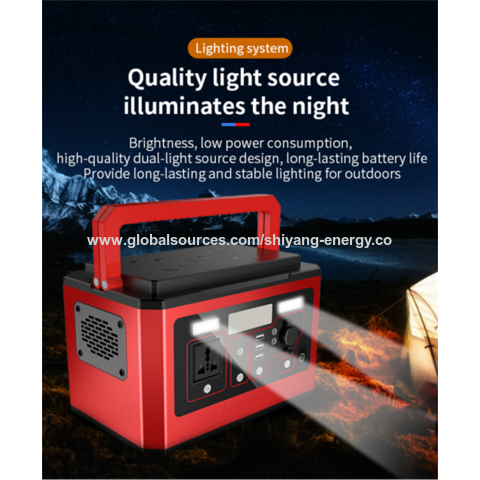 Buy Wholesale China 600 Watt Emergency Solar Generator With Light ...