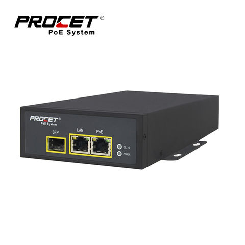 Buy Wholesale China Poe Sfp Fiber 95w Poe Injector Procet Industrial Injector Input 100-240vac ...